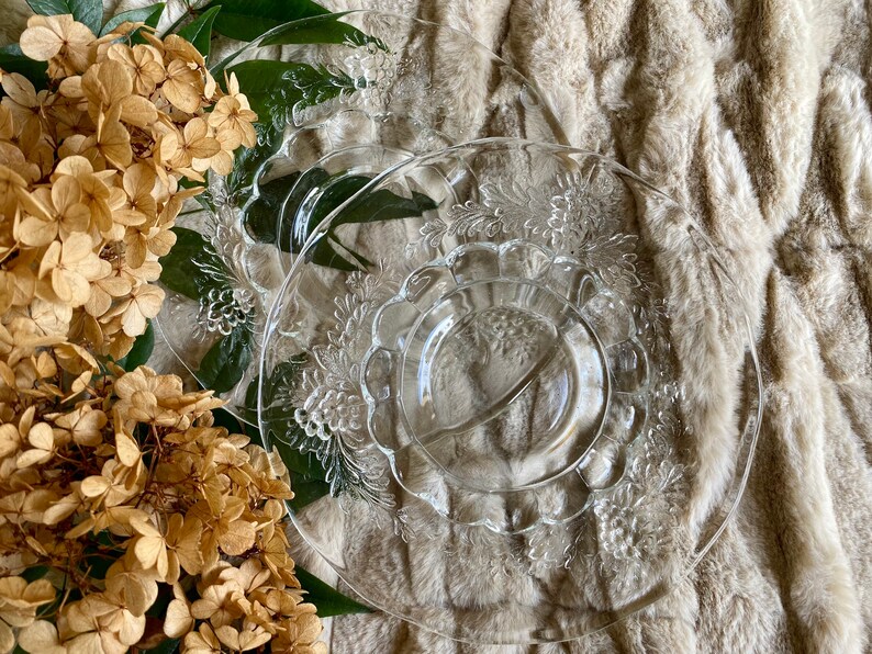 Westmoreland Paneled Grape Glass Plates Grape Vine - Etsy