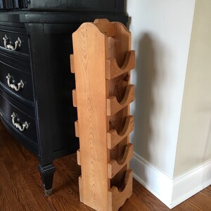 Tall Wine Rack, Tall Narrow Wine Rack, Pine Wine Rack - Etsy