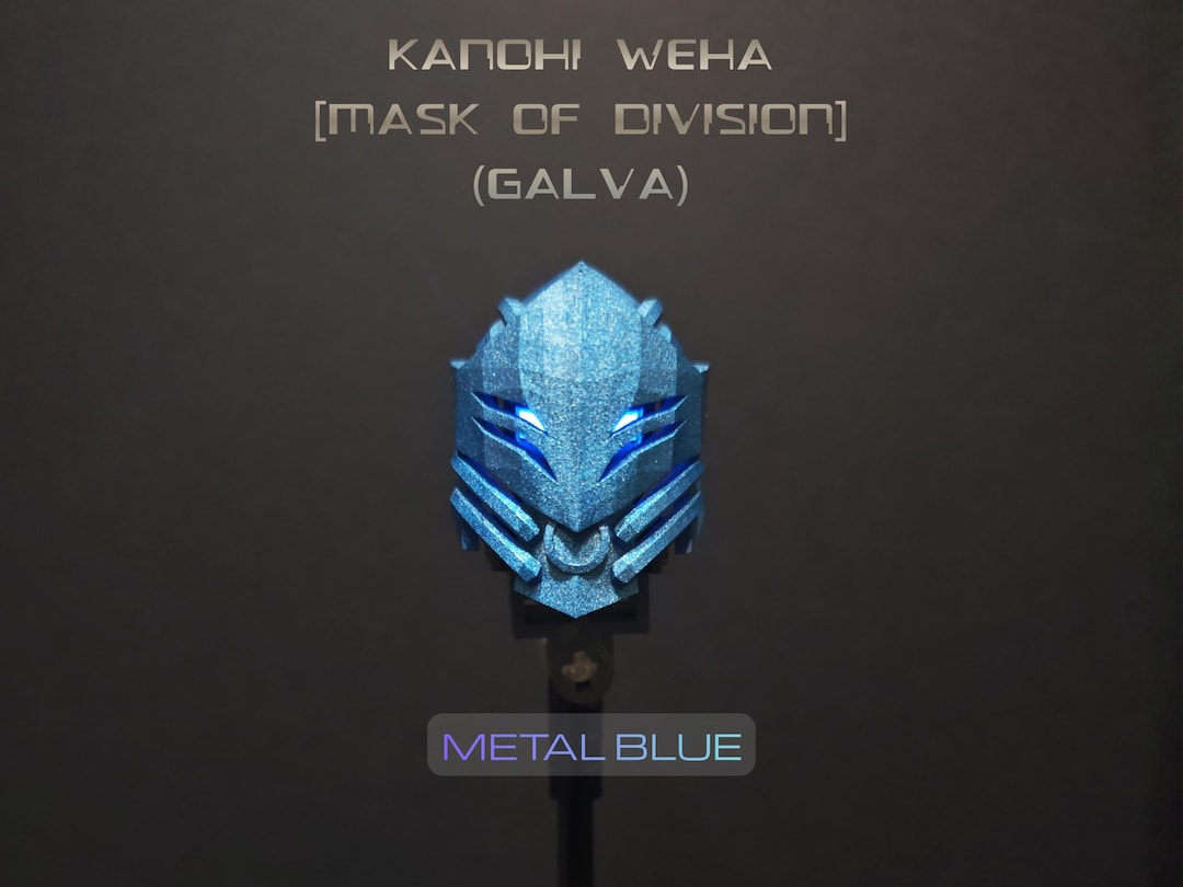 Kanohi Weha (galva) [MADE-TO-ORDER] || Mask of Division || Custom 3D ...