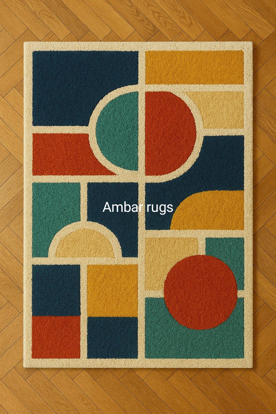 Hand-tufted Wool Rug: Modern Design, Multi Color for Living Room. - Etsy