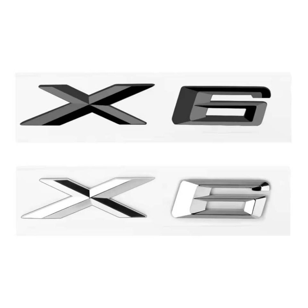 BMW X6 3D Letters – ABS Rear Trunk Emblem Badge Stickers for BMW E71 ...