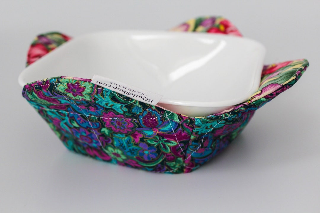 Bowl Cozy Reversible Floral - Etsy