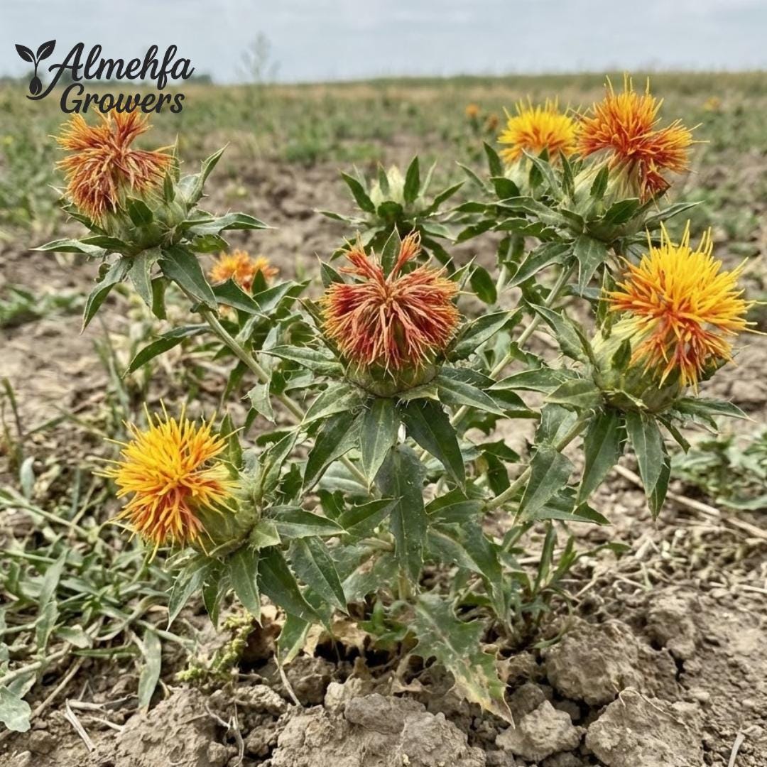 20 American Saffron Seeds | Gorgeous Orange Safflower Flower | Natural ...