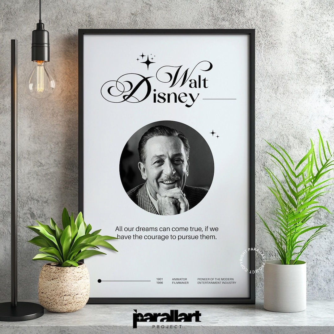 Walt Disney Quotes Wall Art Decor, College Decorations, Classroom ...