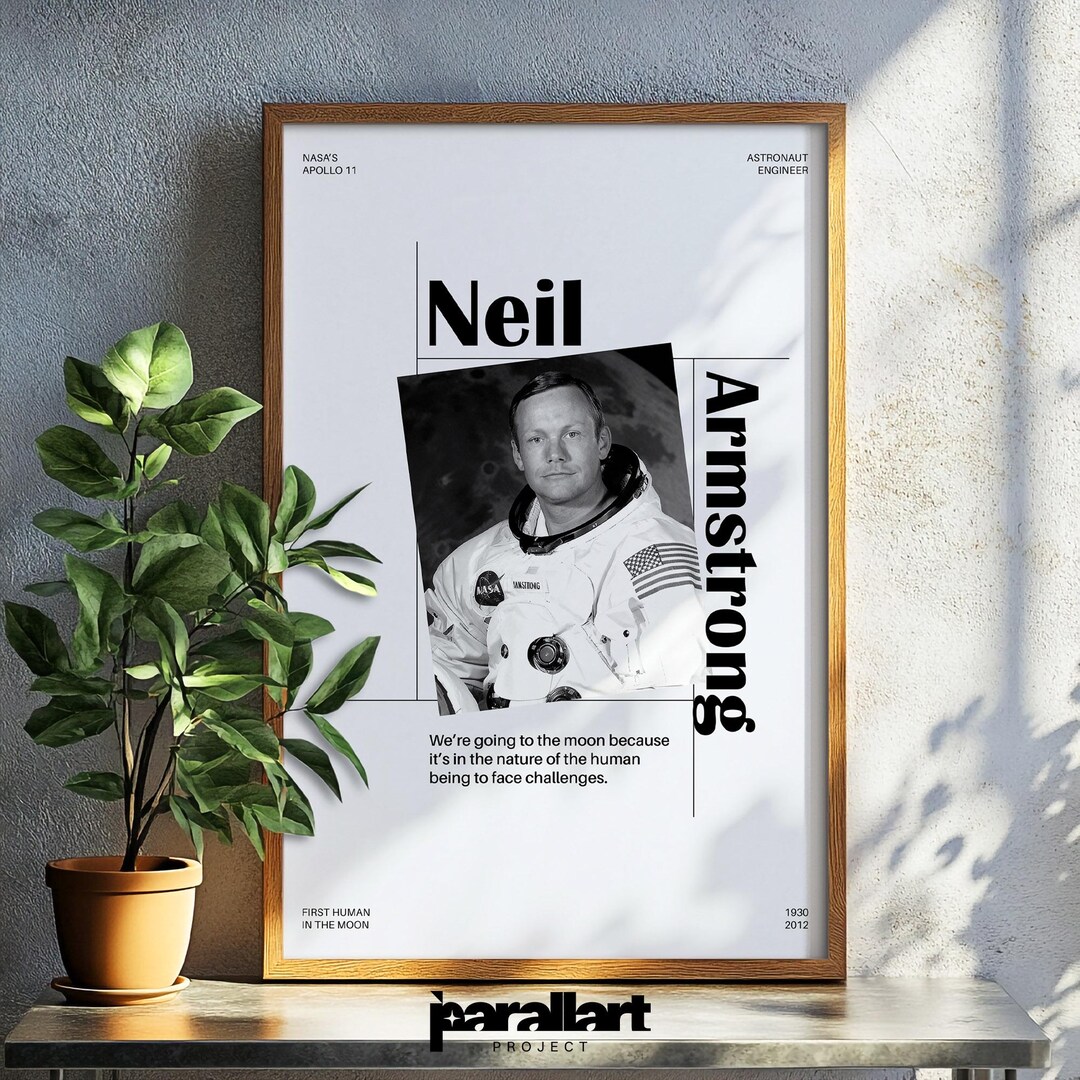 Neil Armstrong Quotes Prints, Motivational Wall Decorations, College ...
