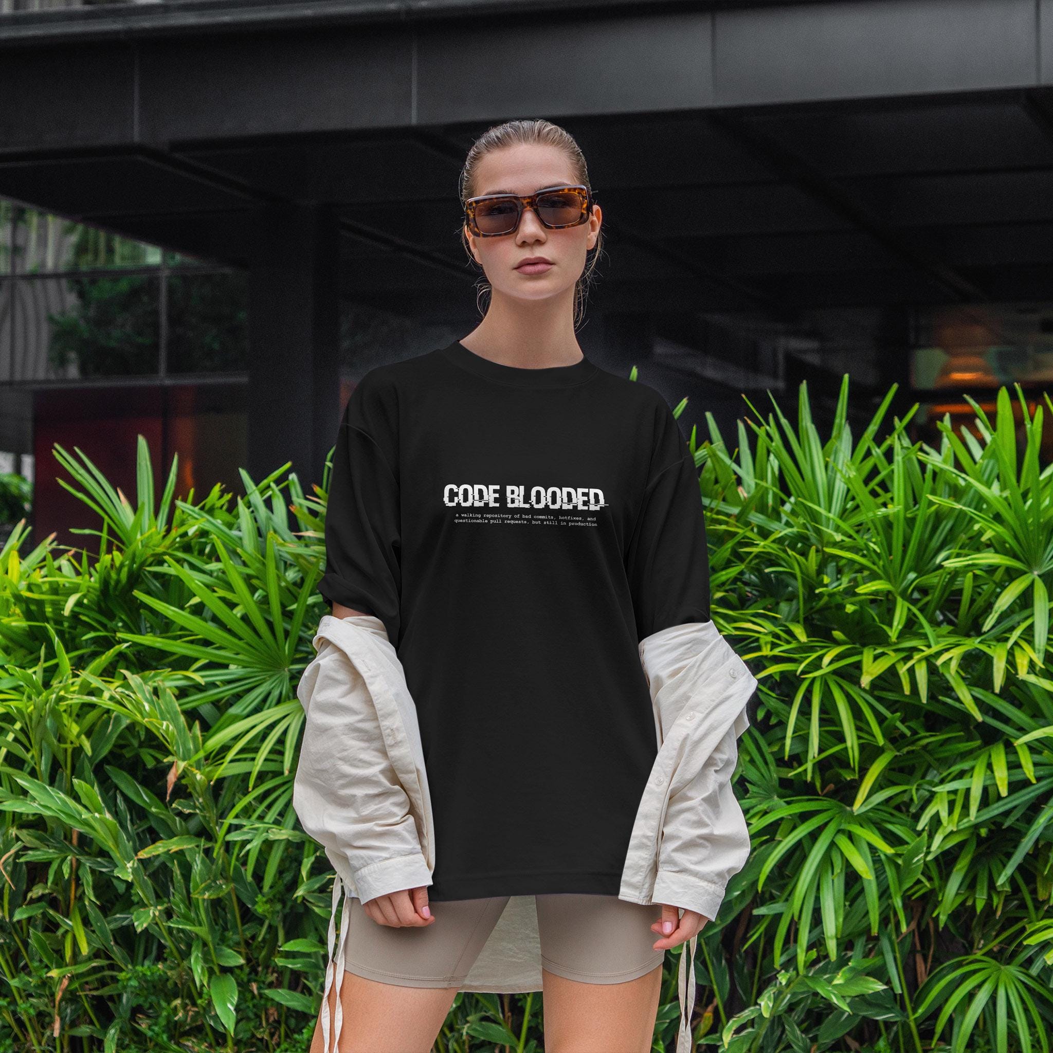 Code Blooded T-shirt for Developers, Programmers, Funny Coding Tee, Programmer Gift, Software ...