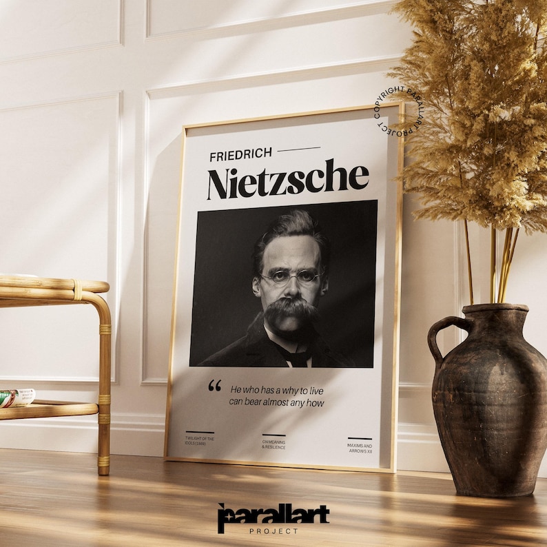 Friedrich Nietzsche Quote Prints, Office Decor, Motivational Wall Art ...