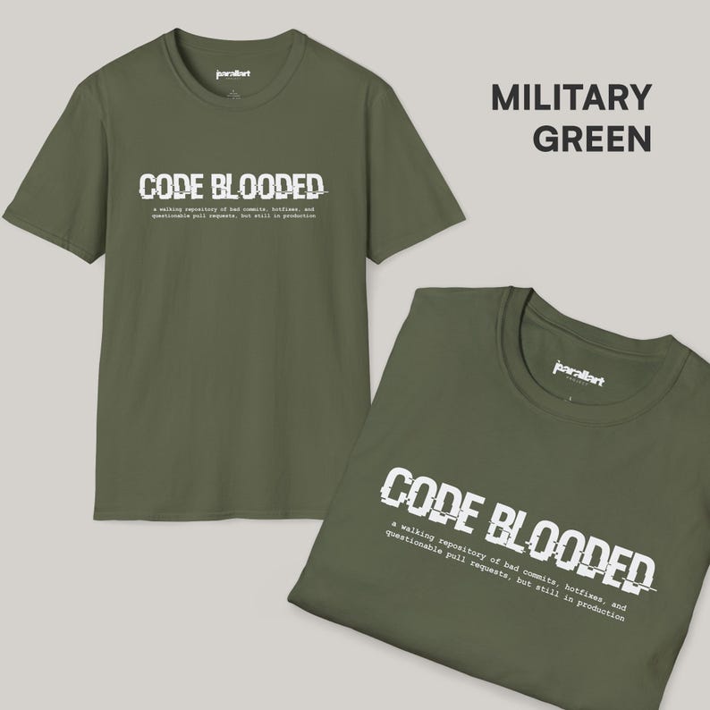 Code Blooded T-shirt for Developers, Programmers, Funny Coding Tee, Programmer Gift, Software ...