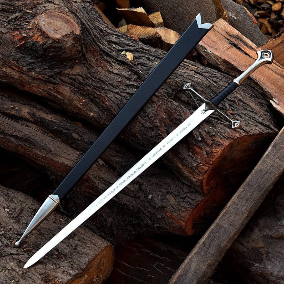 Anduril Narsil Replica Sword: Lord of the Rings Cosplay Prop With ...