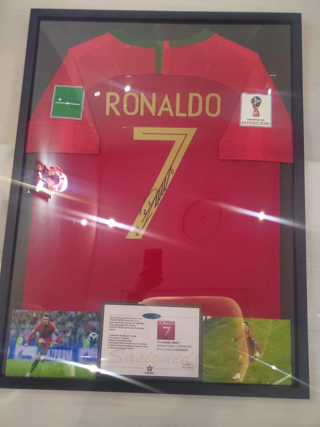 FRAMED Signed Cristiano RONALDO Signed 2018 World Cup Jersey COA Etsy