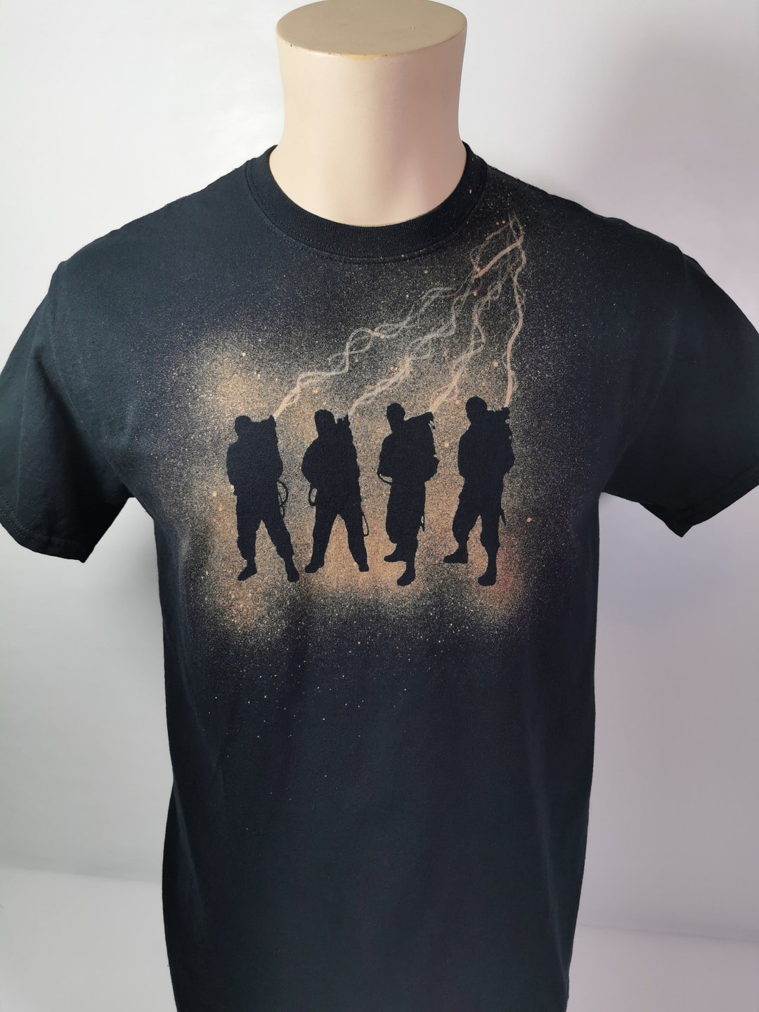 Ghostbusters Bleach Dye T Shirt - Etsy