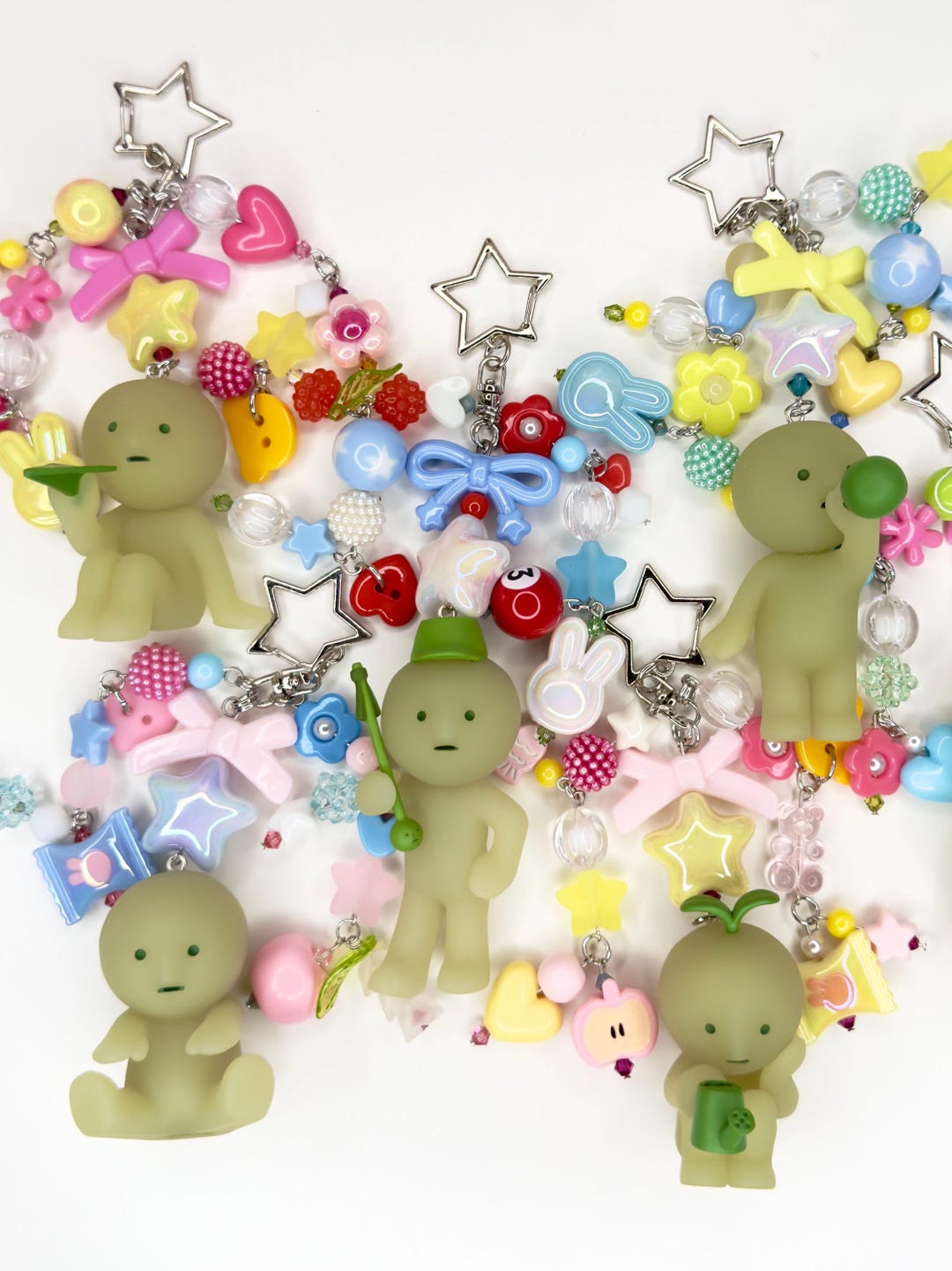 Authentic Smiski Keychain Handmade Keychain - Etsy