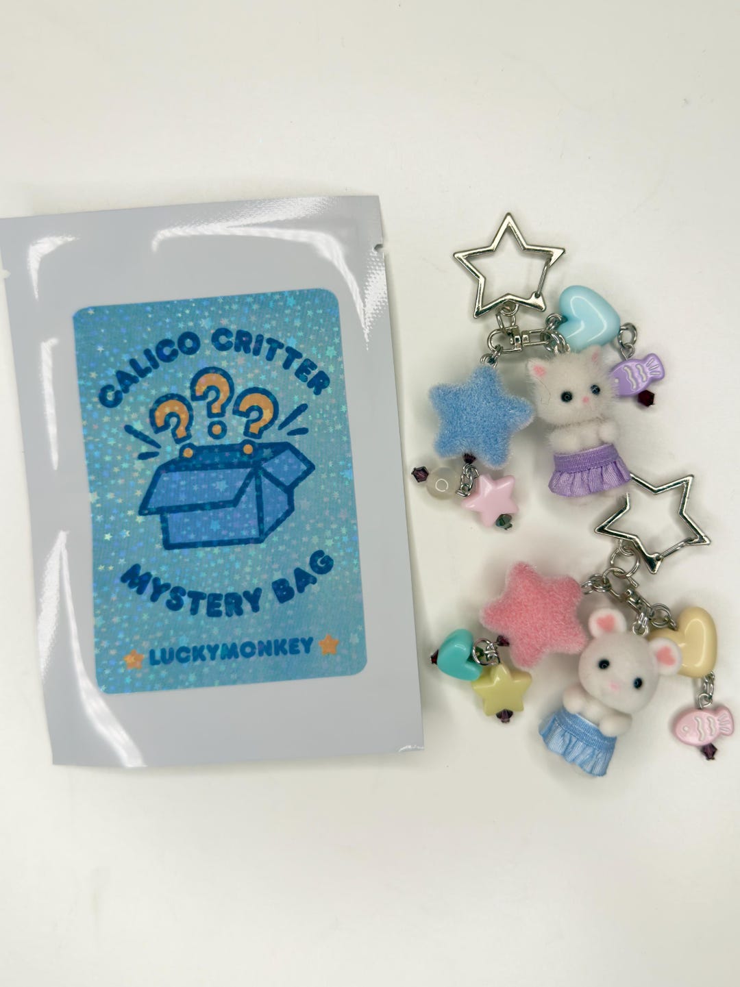 Handmade Calico Critter Mystery Blind Bag Keychains Blind Box Kawaii ...