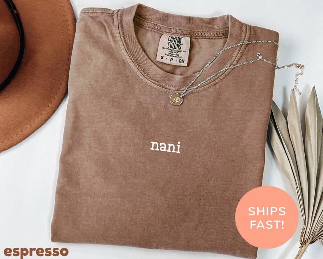 Comfort Colors® Nani Shirt, Baby Announcement Shirt, Gift for Mother's ...