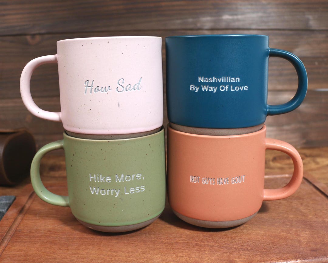 Engraved Logo Coffee Mug, Personalized Business Gift or Team Mug ...