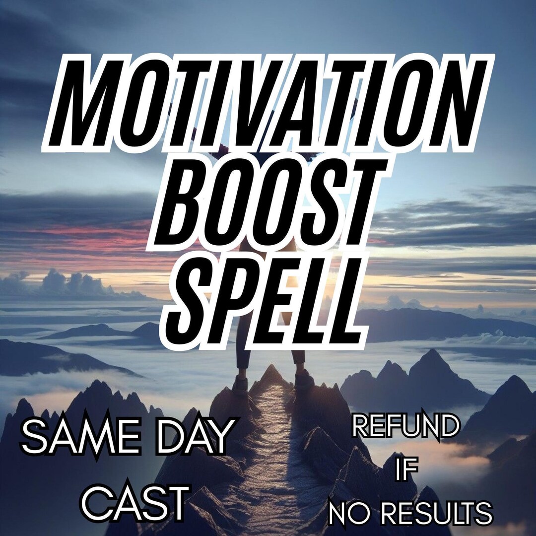 Motivation Boost Spell, Increase Drive Focus and Productivity, Powerful ...