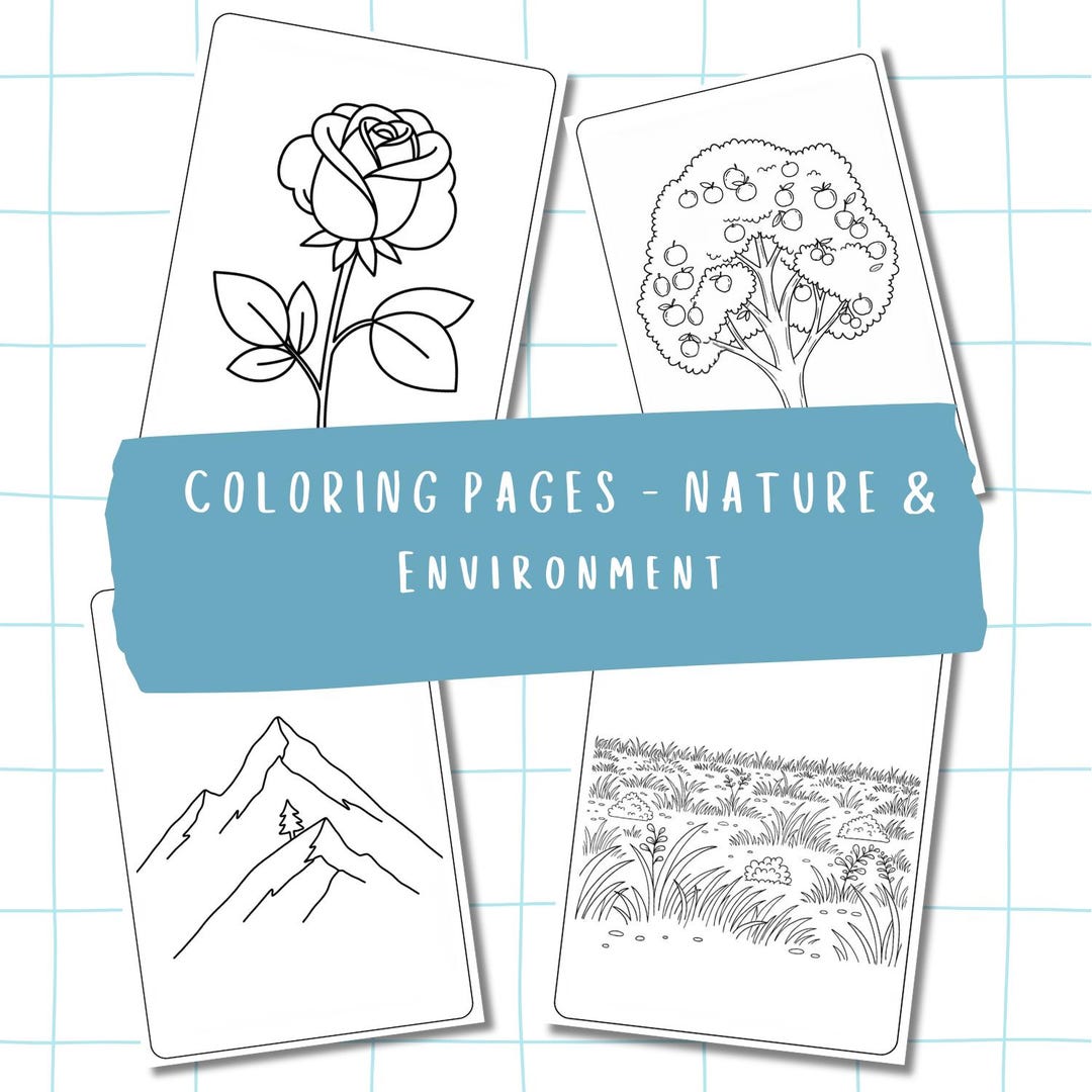 50 Object Coloring Pages for Kids: Printable PDF (5.83x8.27) - Etsy