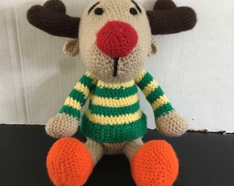 Mini Stuffed Reindeer Tiny Animal Doll Christmas Gift Brown - Etsy