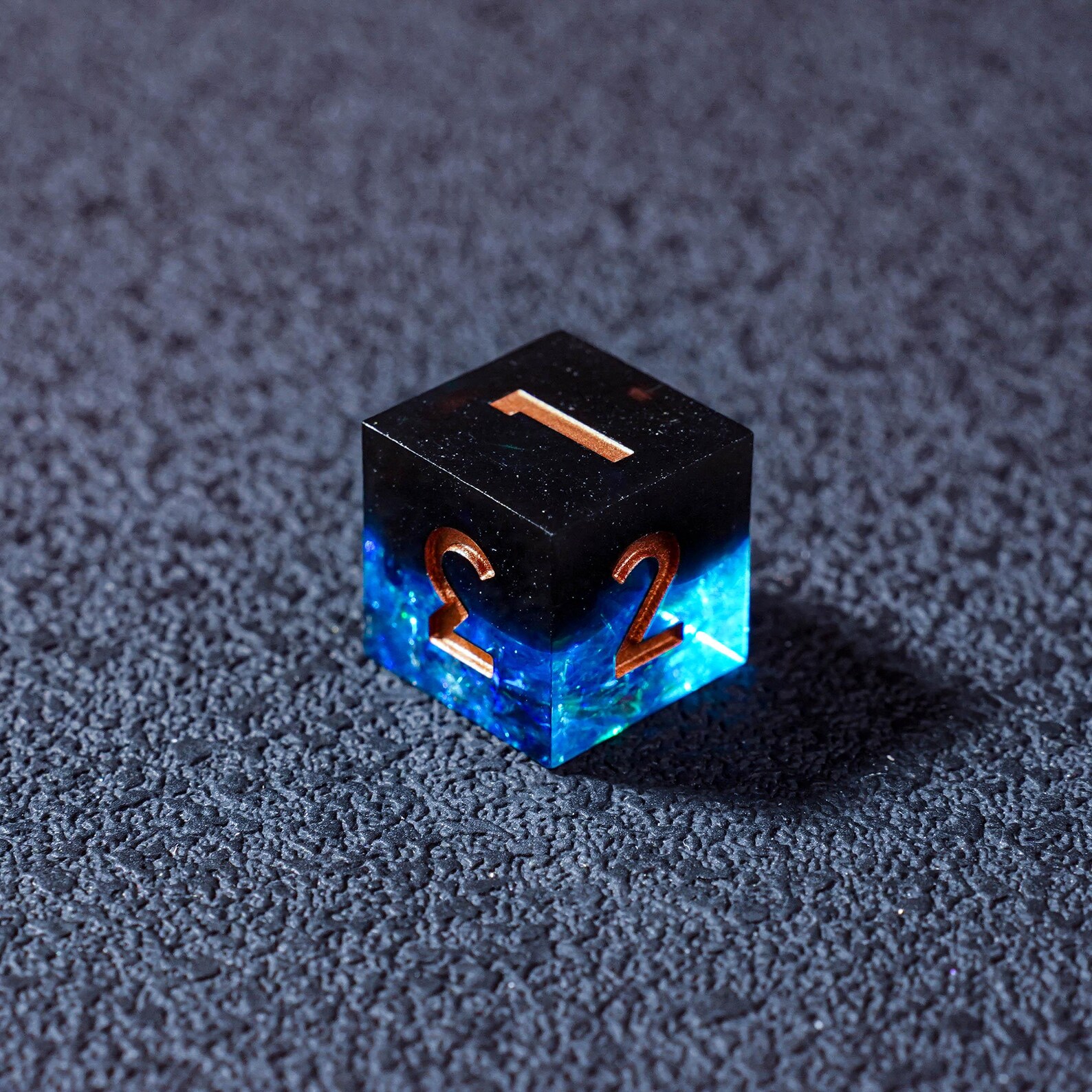 Blue Lightning DND D20, D6 Dice, Blue Black Sharp Edge D&D Dice Set ...