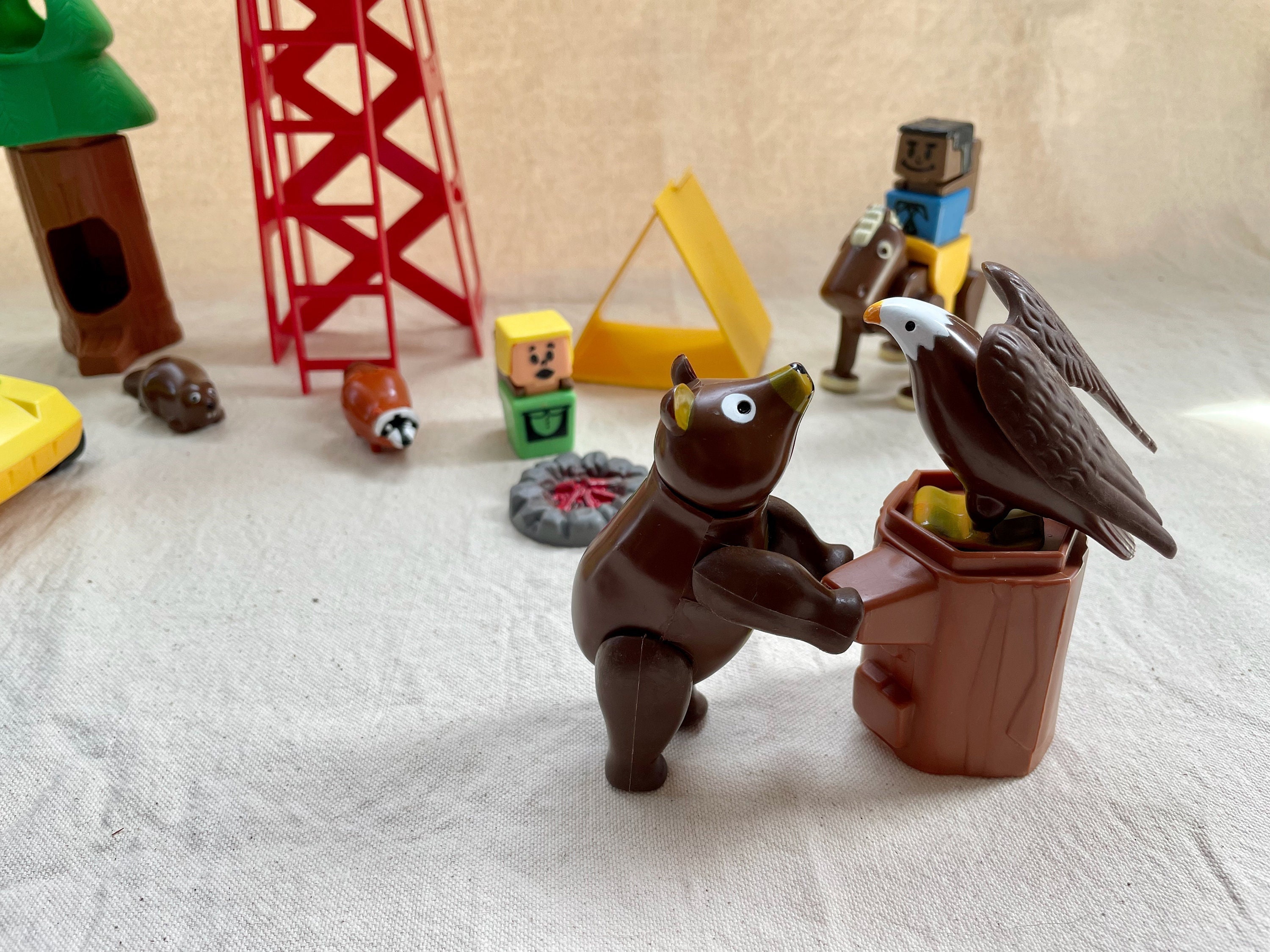 1970s Playskool Forest Ranger Set 1975 Playskool Play Friends Camping ...