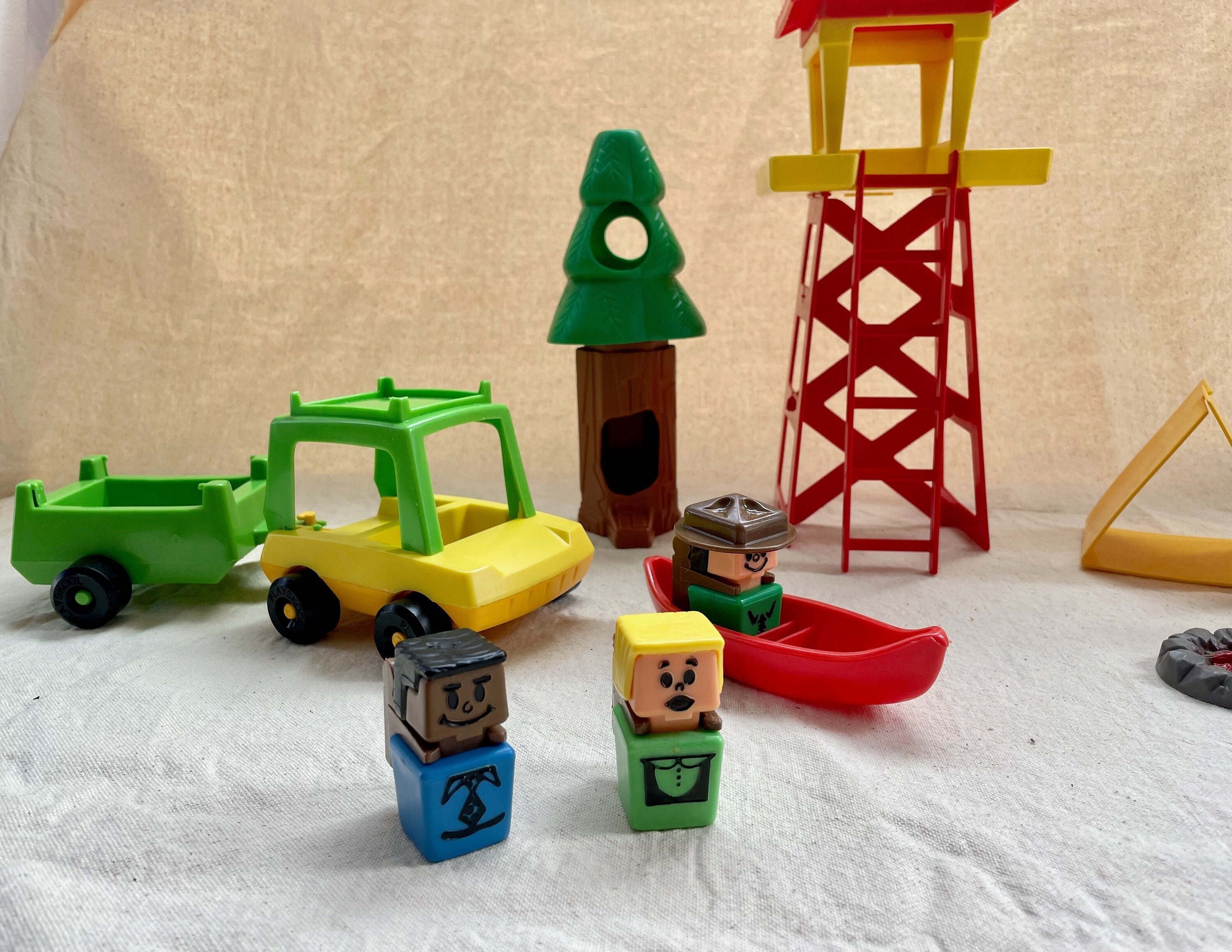 1970s Playskool Forest Ranger Set 1975 Playskool Play Friends Camping ...