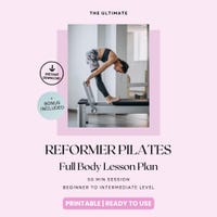 Mat Pilates Class Planner - Etsy