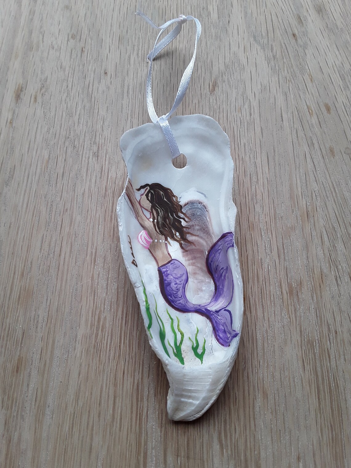 Mermaid Oyster Shell Ornament - Etsy