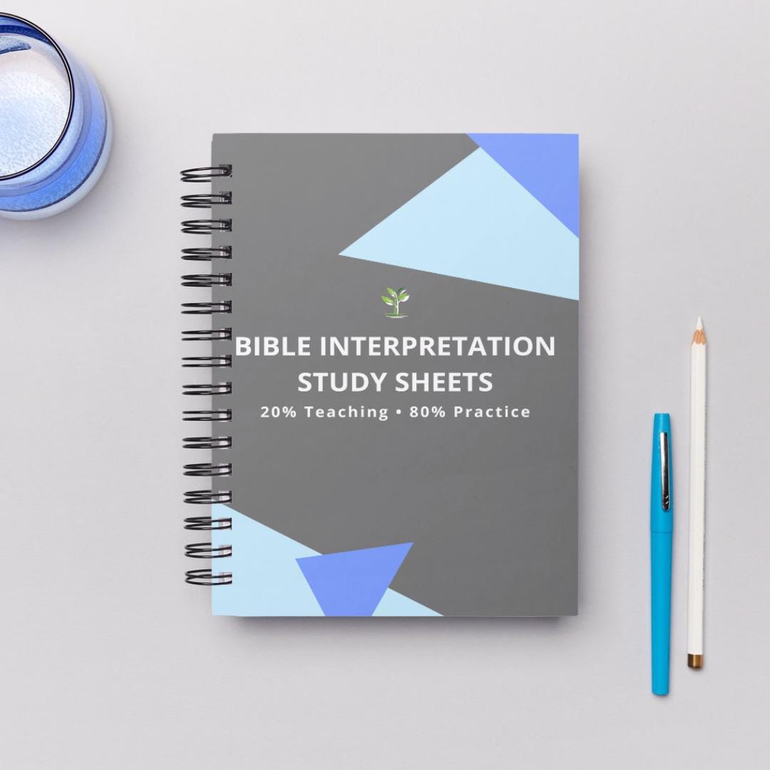 Bible Interpretation Study Sheets – Observation, Interpretation ...