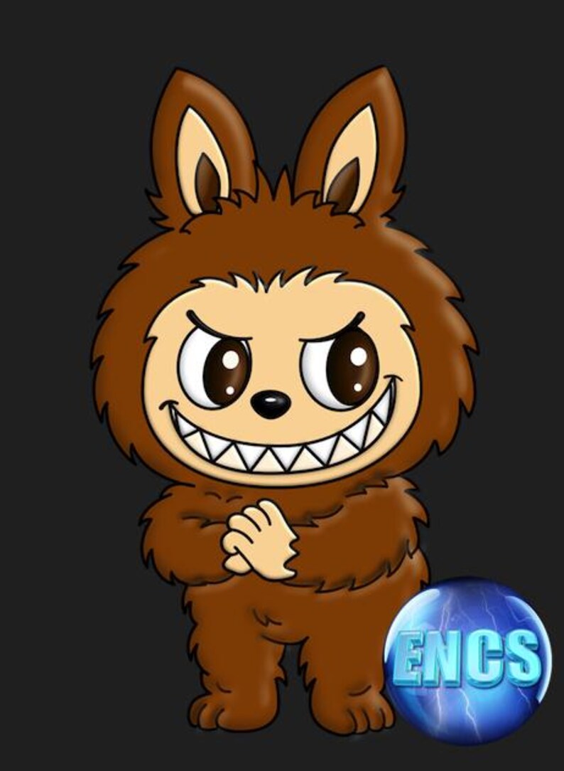 Labubu PNG Clipart dibujadas a mano estilo 3D Foam 6 Colores - Etsy México