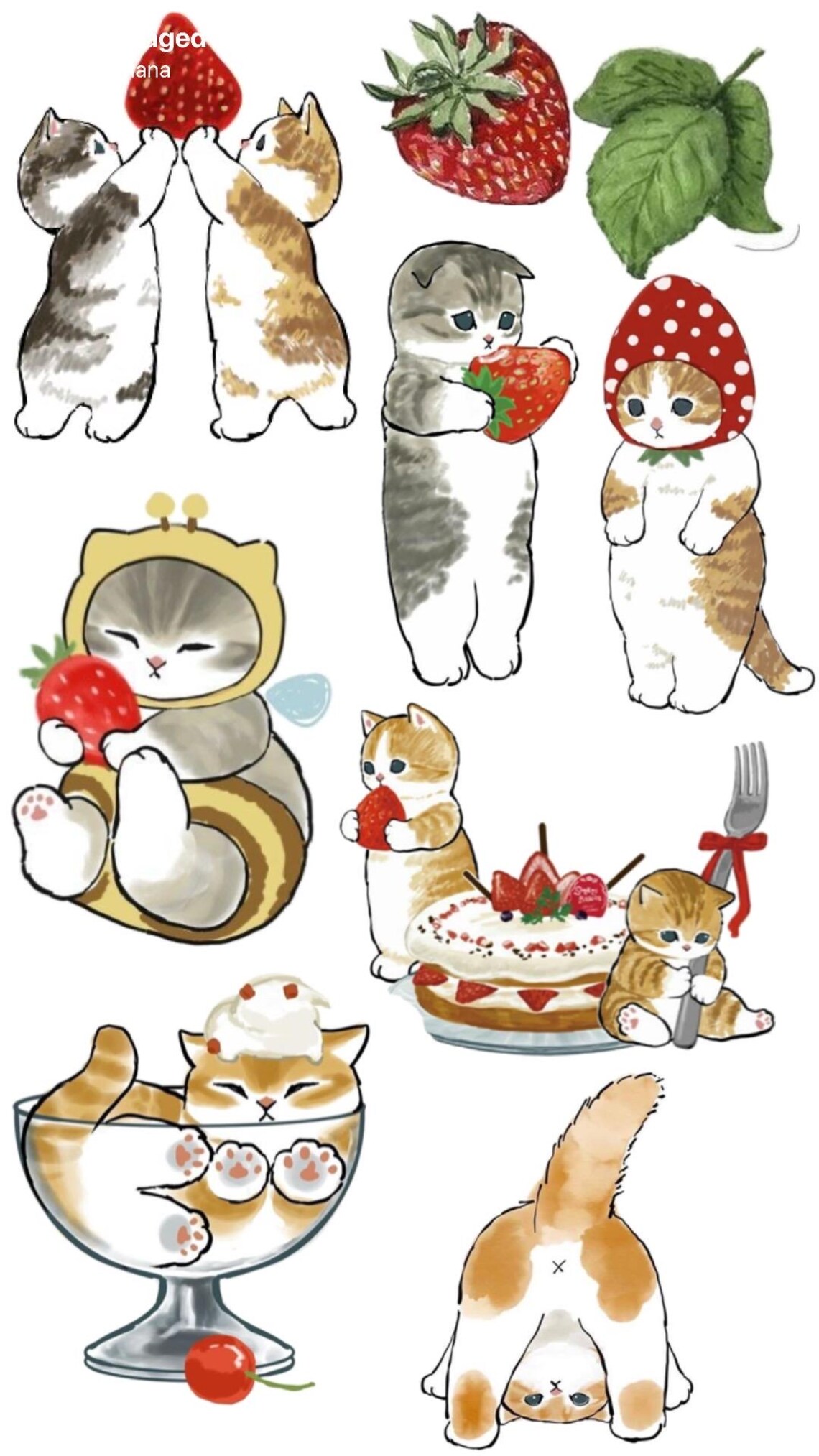 Printable Stickers Mofusand Sheets Part 1 - Etsy