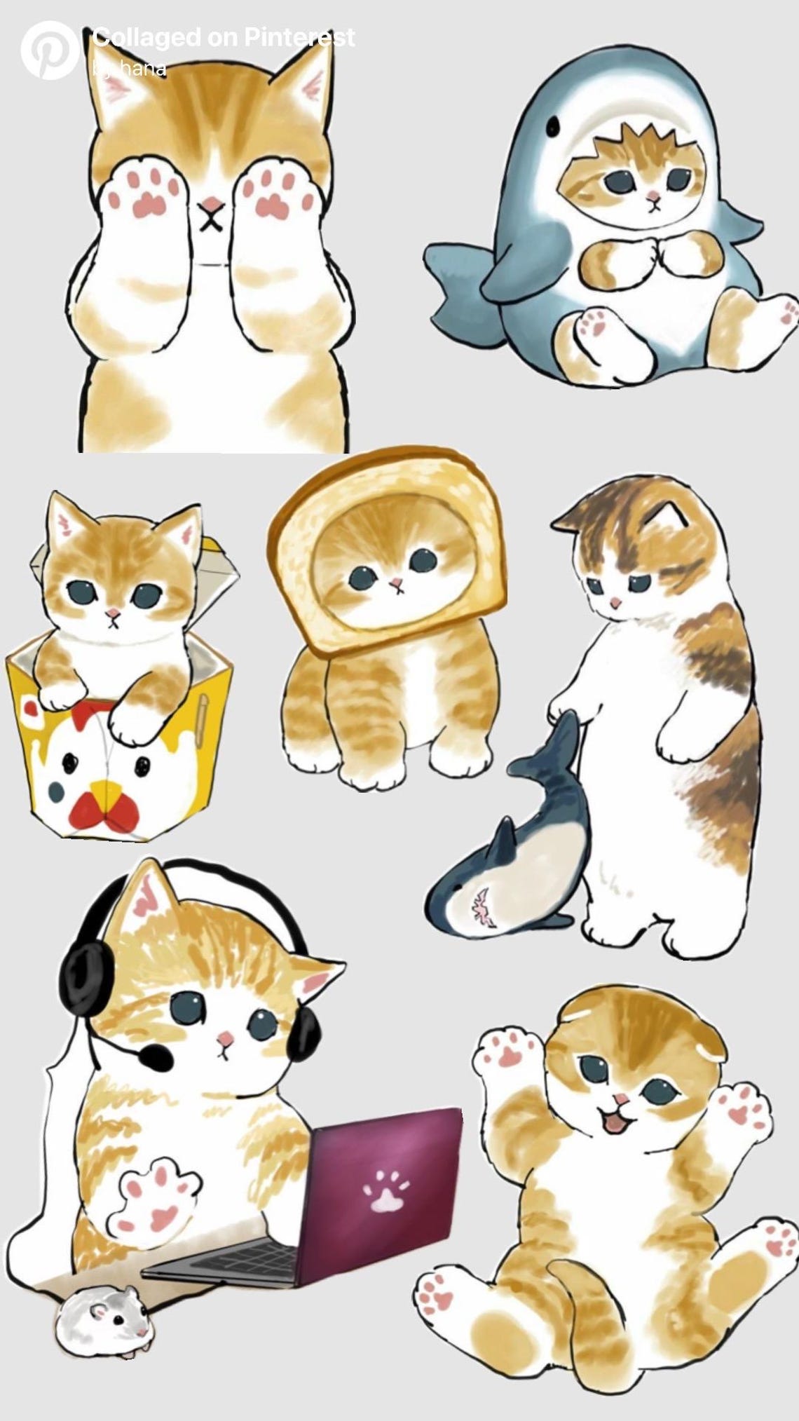 Printable Stickers Mofusand Sheets Part 2 - Etsy