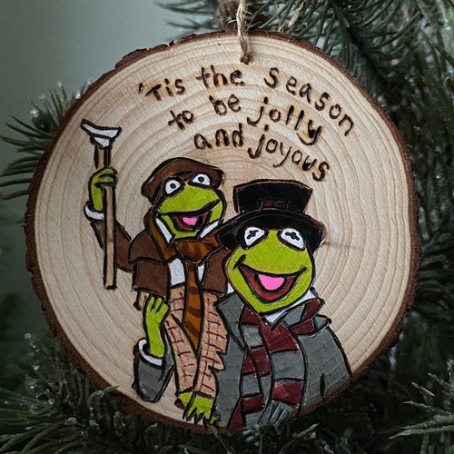 Muppets Christmas Carol Kermit Tiny Tim Happy Holidays Funny - Etsy