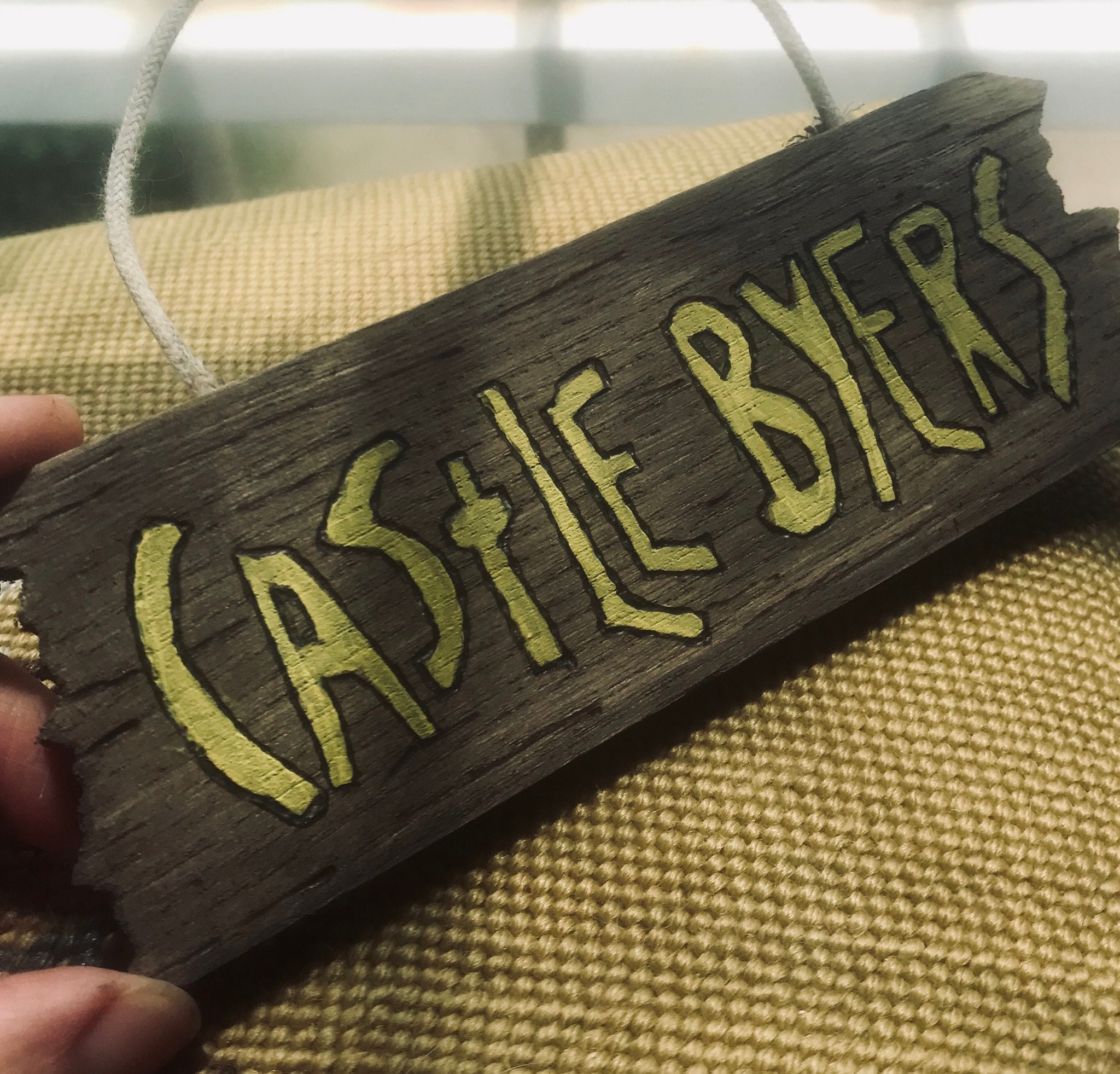 Stranger Things Inspired Castle Byers Sign Ornament Decoration - Etsy UK