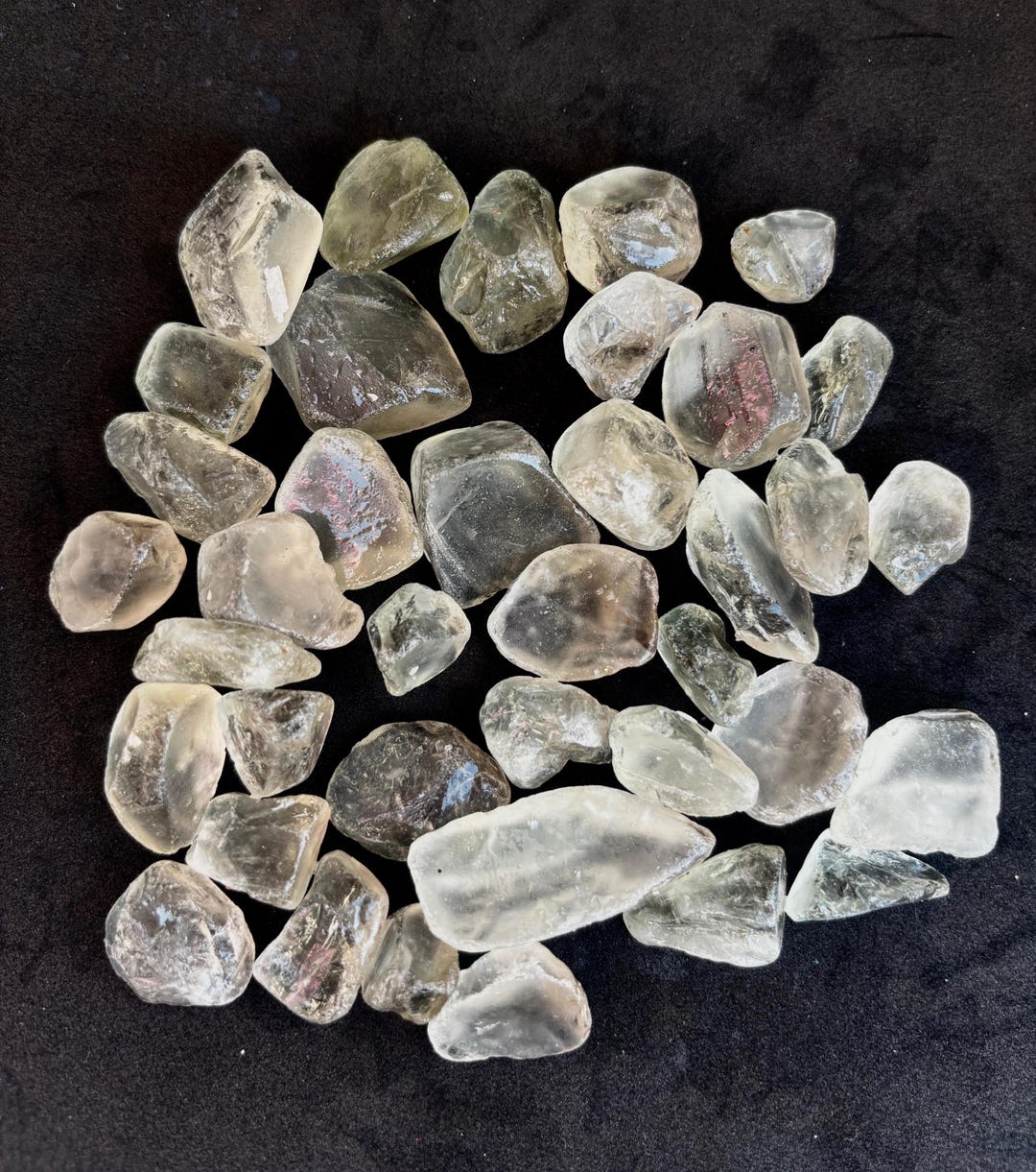 35 Piece Lot Natural Green Amethyst Gemstone Crystal, Green Amethyst ...