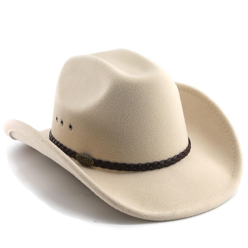 Custom Engraved Wide Brim Cowboy Hat, Burnt Felt Unisex Texas Style Hat ...