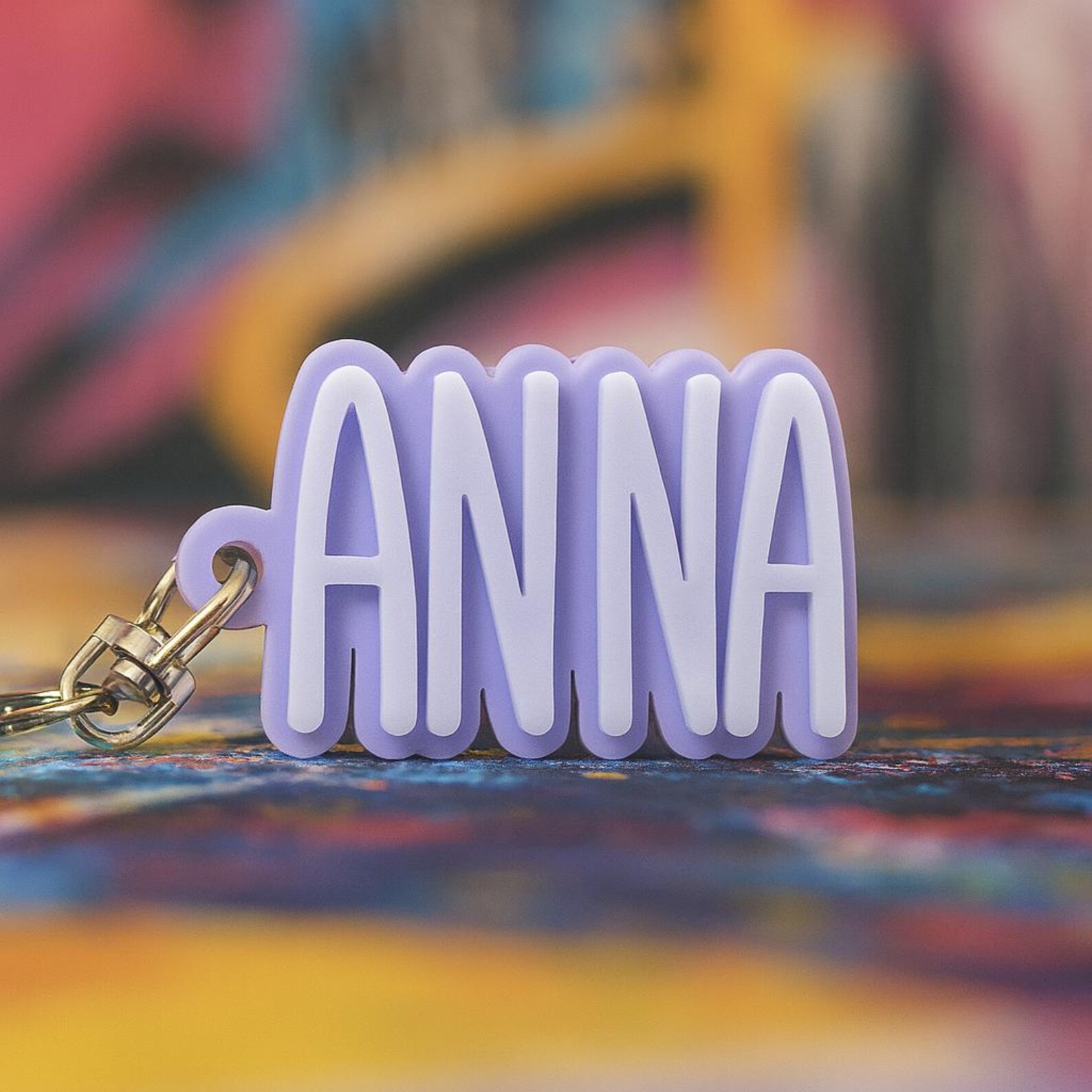 Personalised Tag Name Keychain, Custom 3D Printed Keychain, Keychain ...