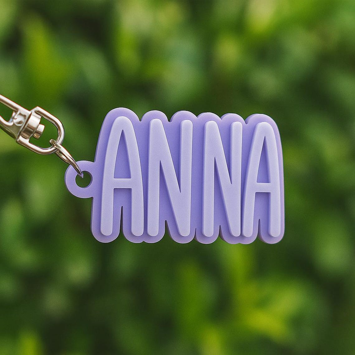 Personalised Tag Name Keychain, Custom 3D Printed Keychain, Keychain ...