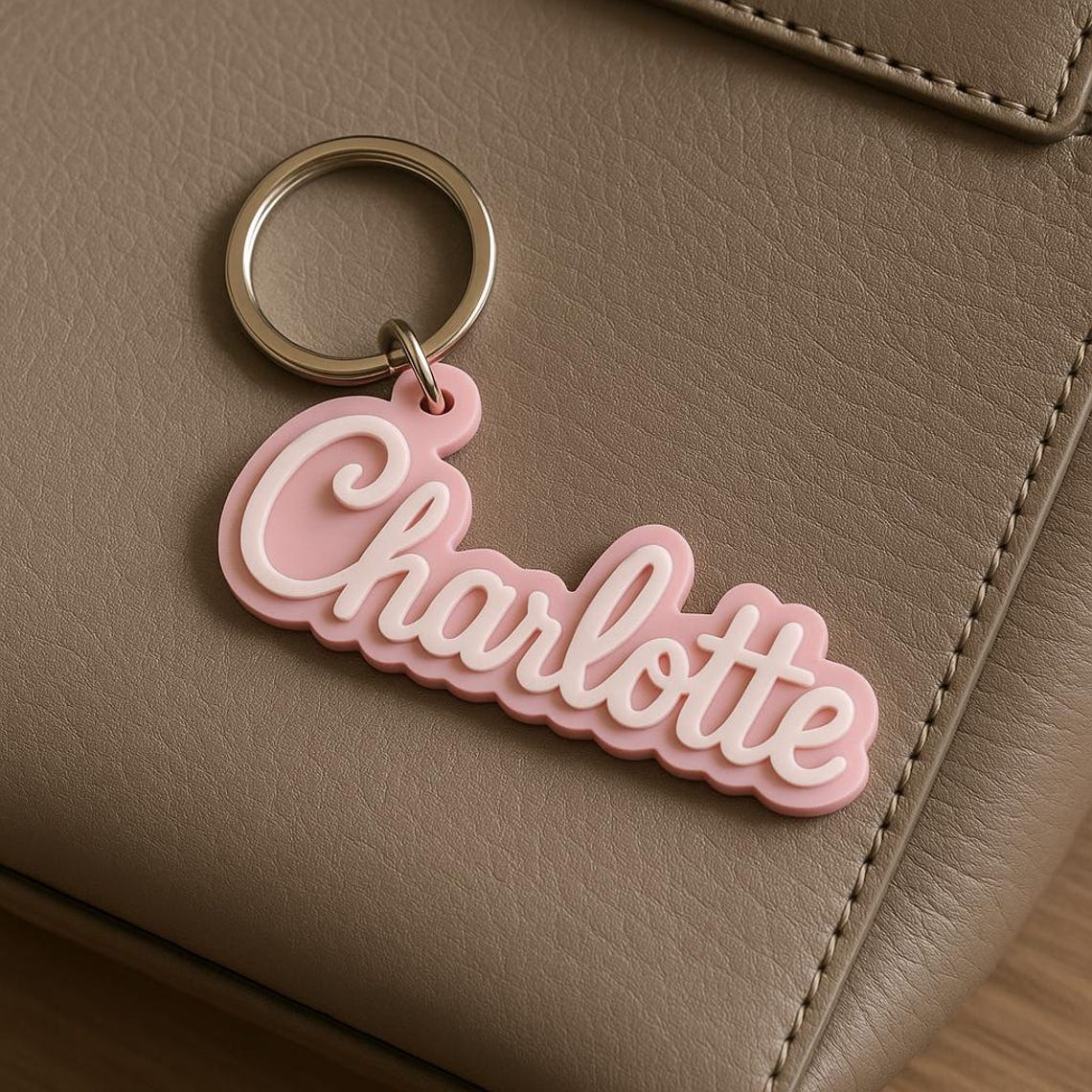 Personalised Tag Name Keychain, Custom 3D Printed Keychain, Keychain ...