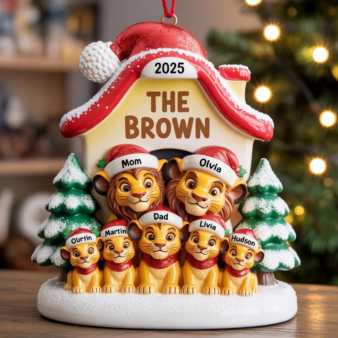 Personalized Simba (the Lion King) Family Ornament, Custom Acrylic ...