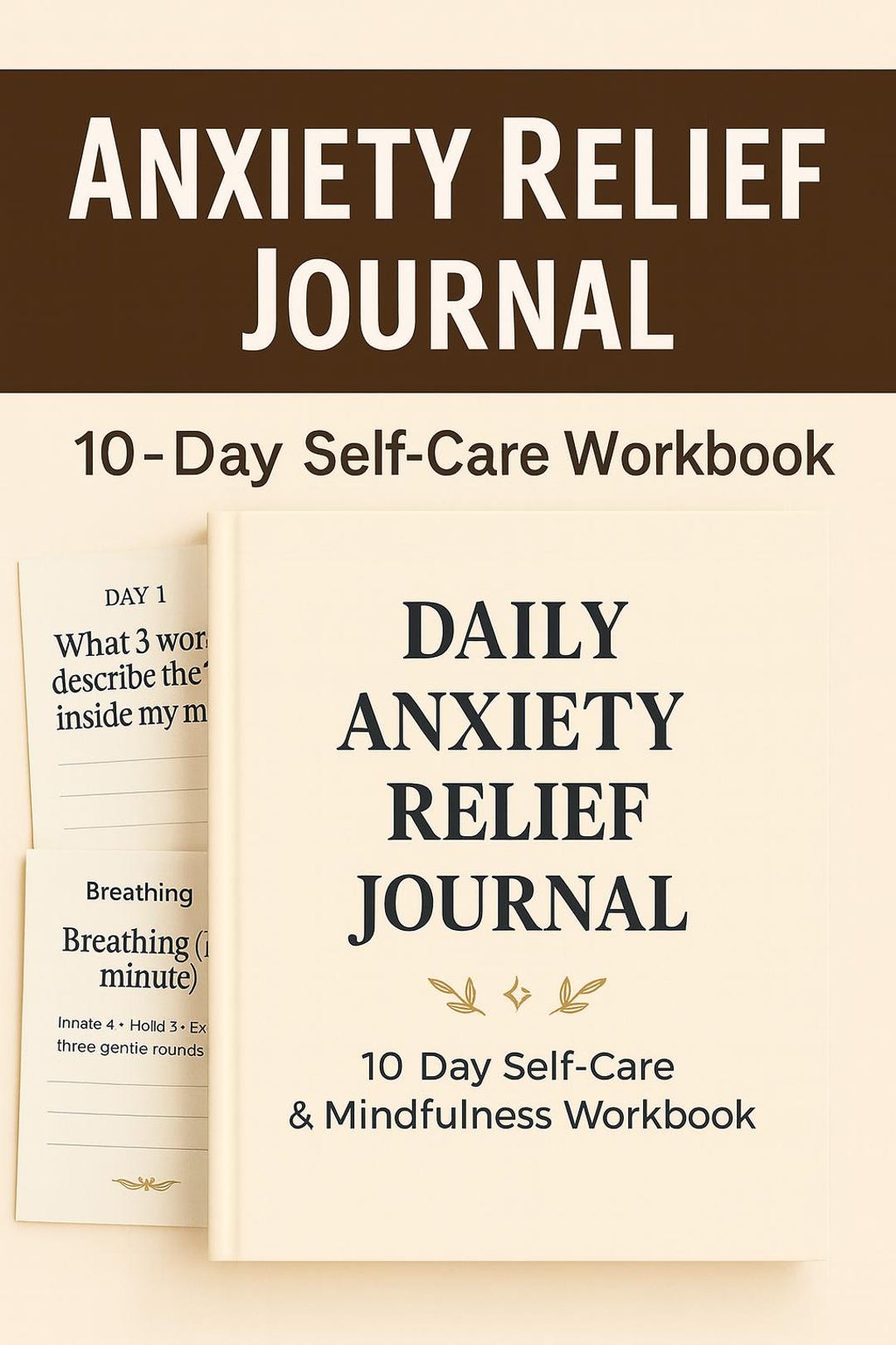 Anxiety Journal Printable PDF | Stress Relief Journal | Guided Self ...
