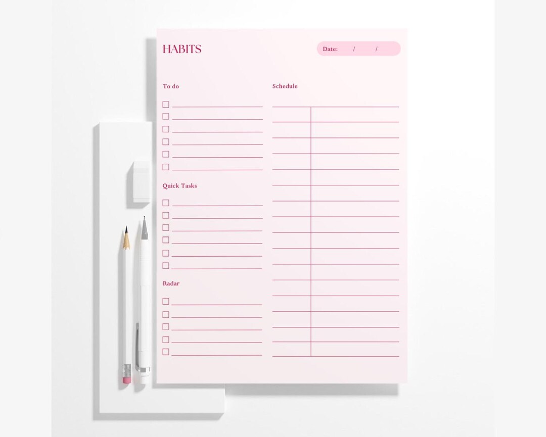 Printable Planner, Schedule Maker, Self Help, Daily Planner ...