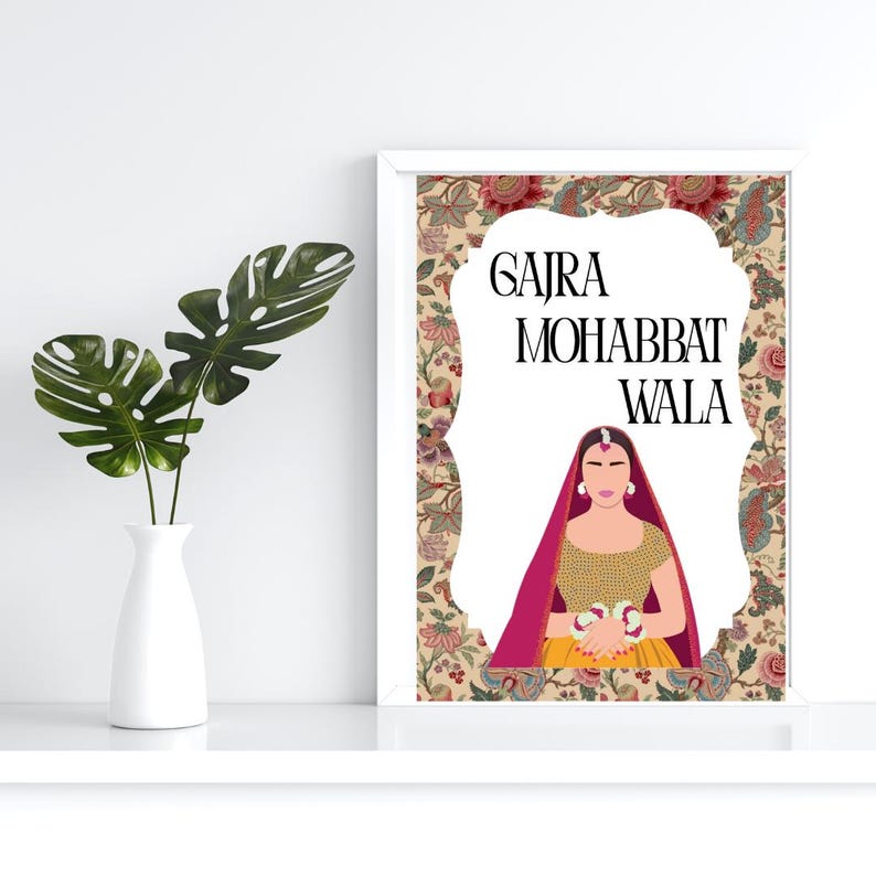 Gajra Station Sign Mehndi Dholki Decor Printable Desi Wedding Sign ...