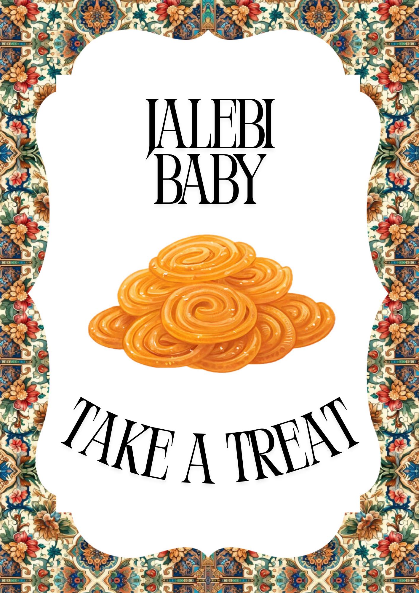 Jalebi & Meetha Station Sign Mehndi Dholki Decor Printable Desi Wedding ...