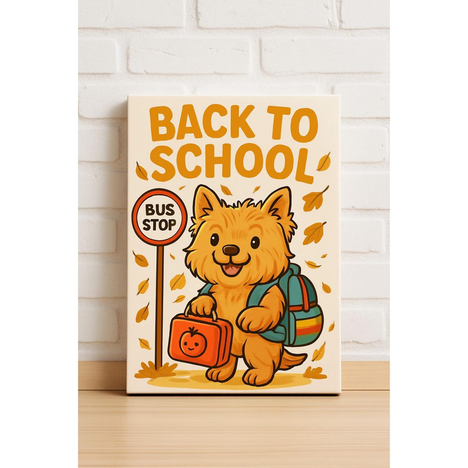 Yorkie Back to School Clipart: Dog With Backpack & Lunchbox (PNG ...