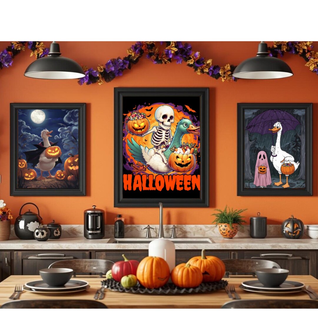 Silly Goose Halloween Clipart Bundle: Ghost, Skeleton, Vampire Set ...