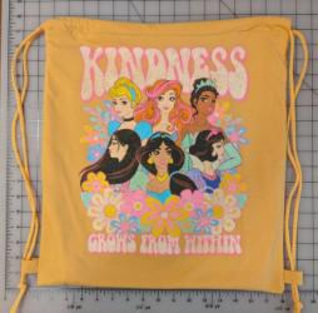 Fully Lined Disney Princess Kindness Grows From Within T-shirt Backpack ...