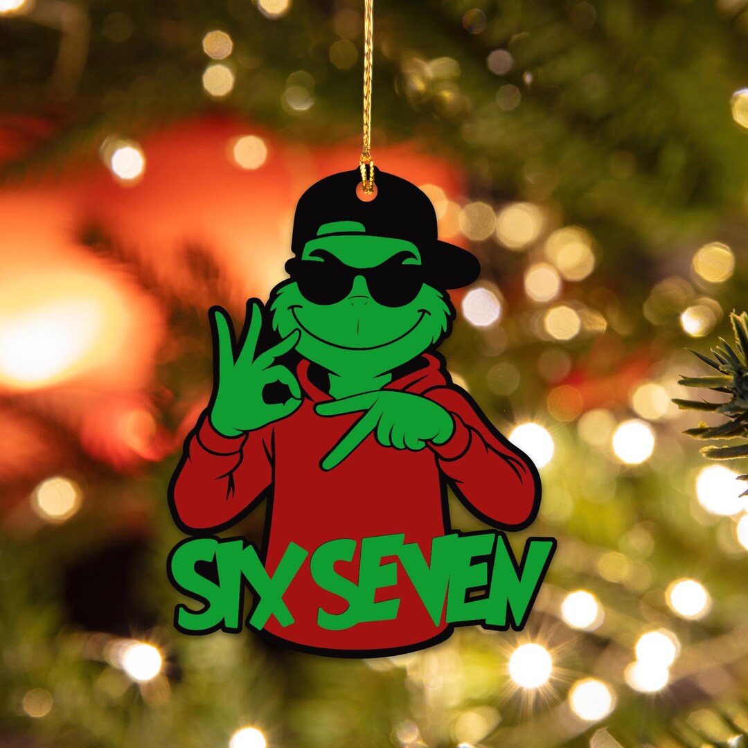 Six Seven Ornament STL File, Teen Slang Ornament Stl, Funny 67 Ornament ...