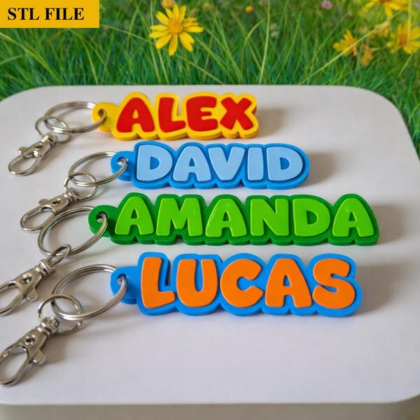 3d Print Name Tag Stl - Etsy