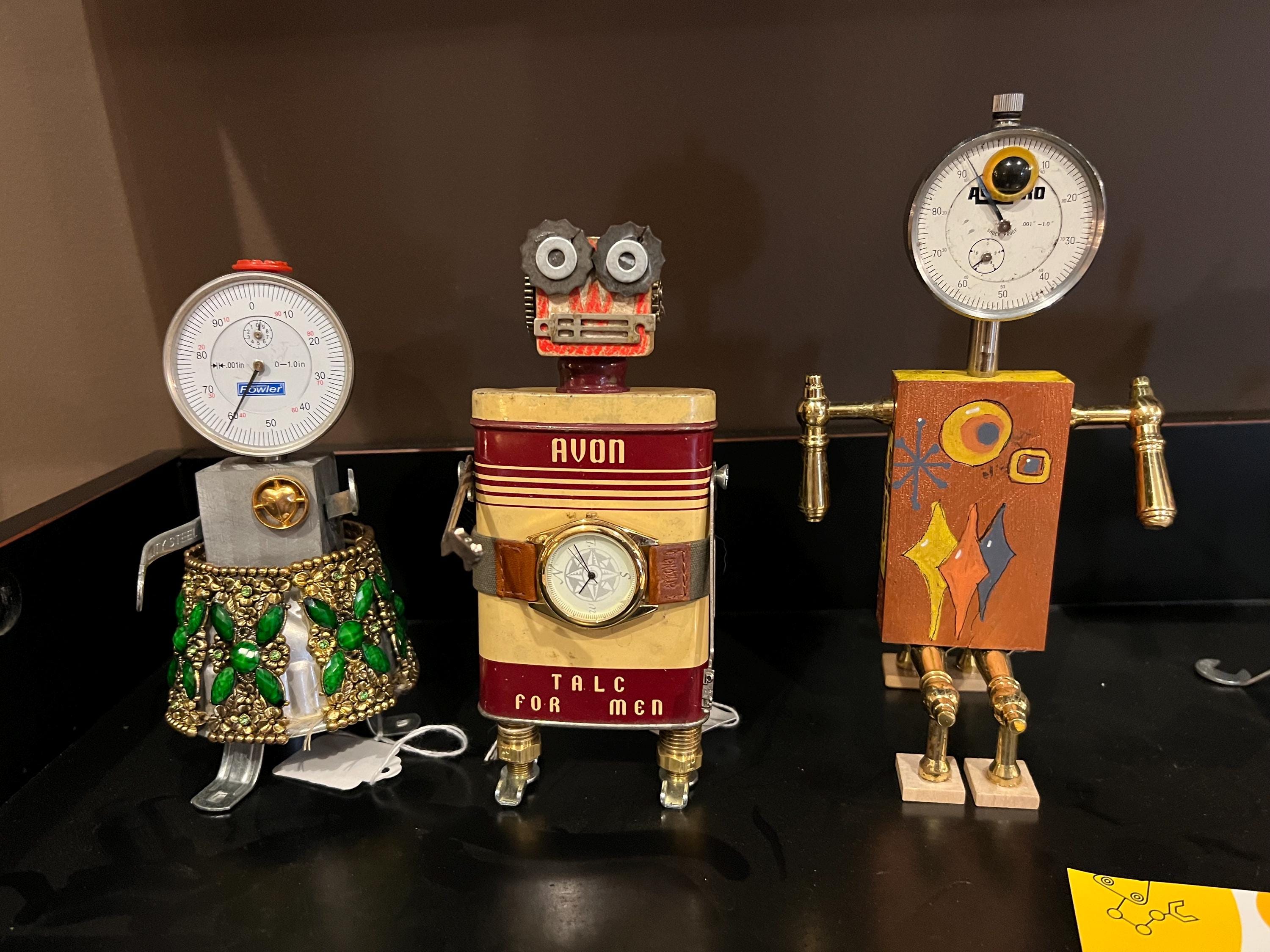 Robot Timekeeper for Men Quirkbots Handmade Robot Decor - Etsy