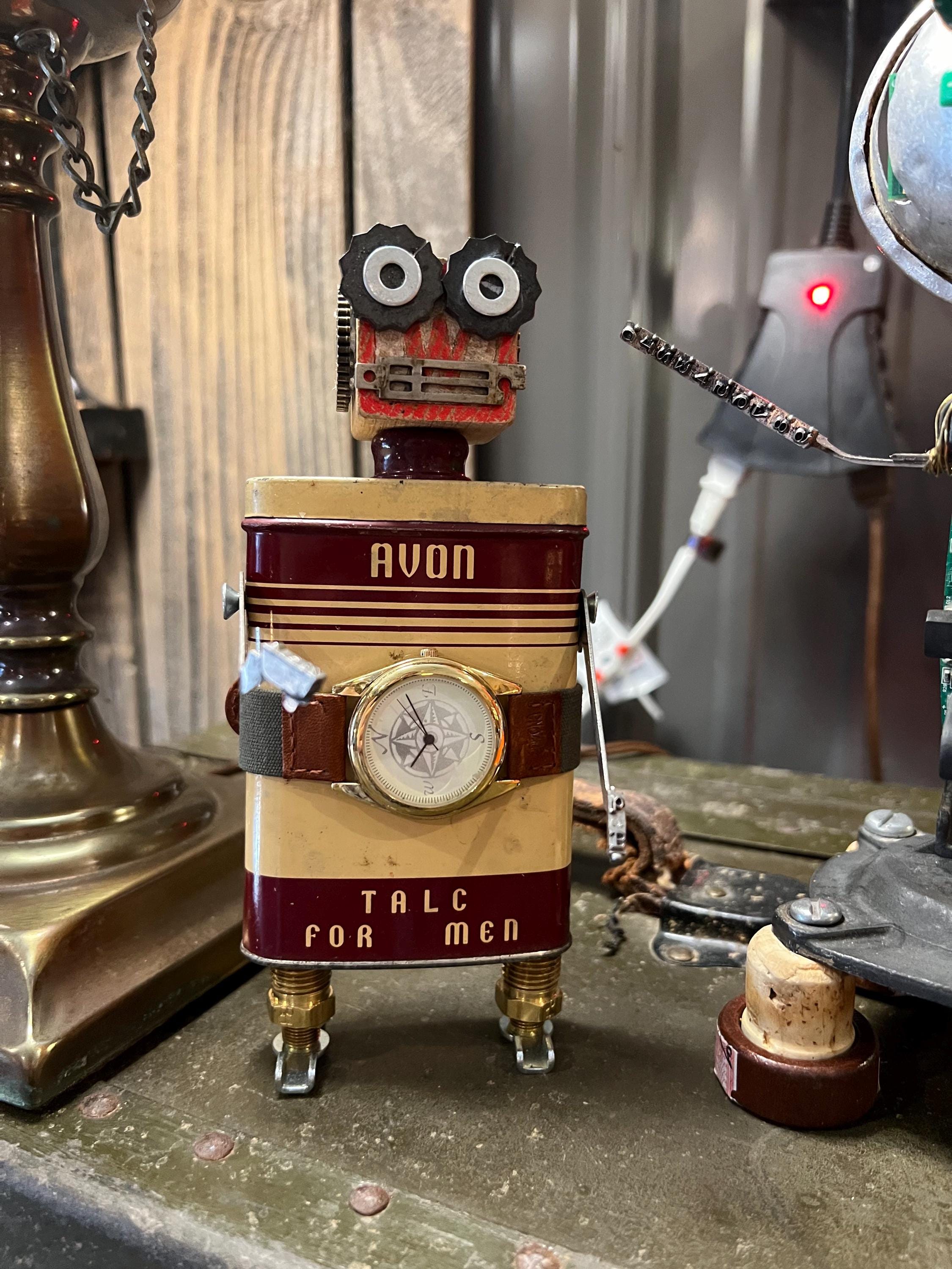 Robot Timekeeper for Men Quirkbots Handmade Robot Decor - Etsy